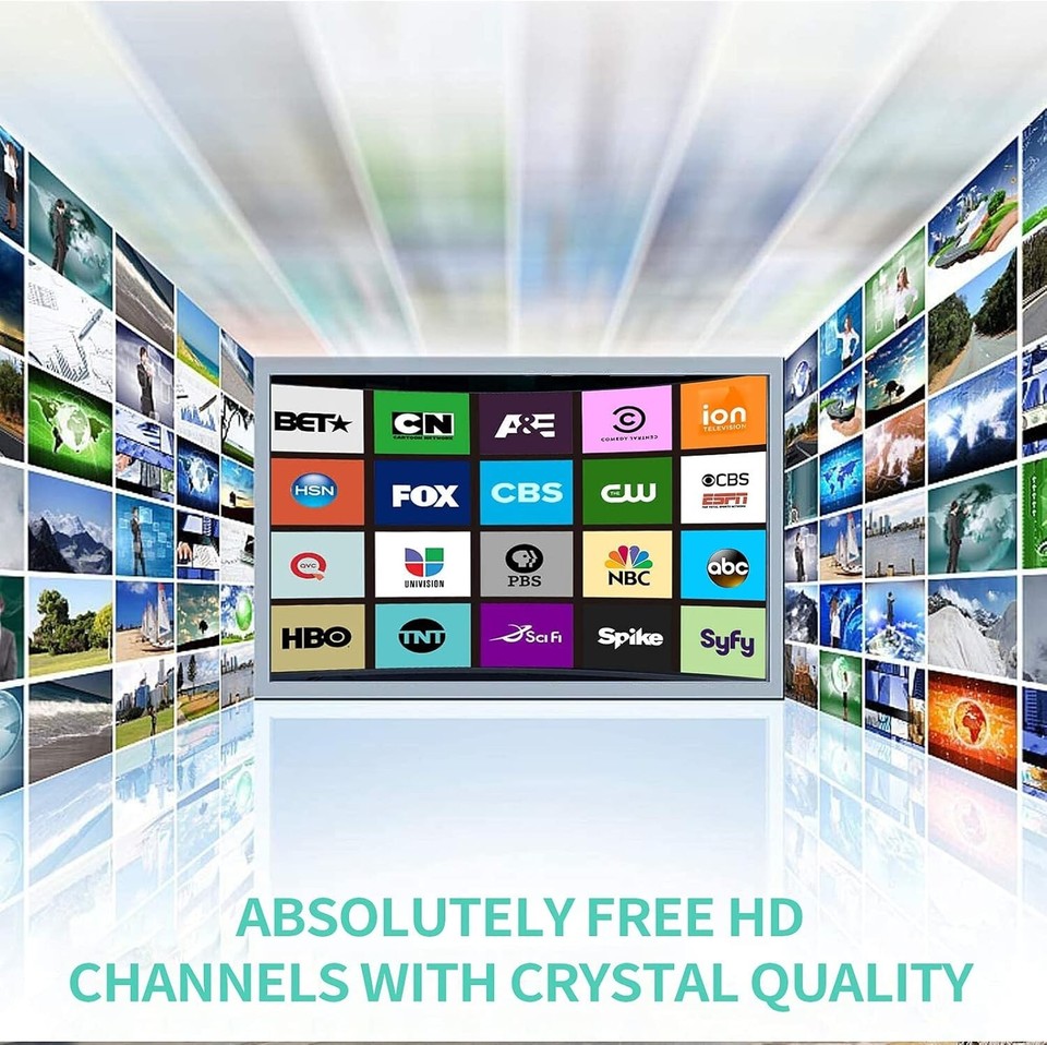 Universal 2025 Digital TV Antenna: 1400 Channels, 360° Signal & Free Viewing | eBay