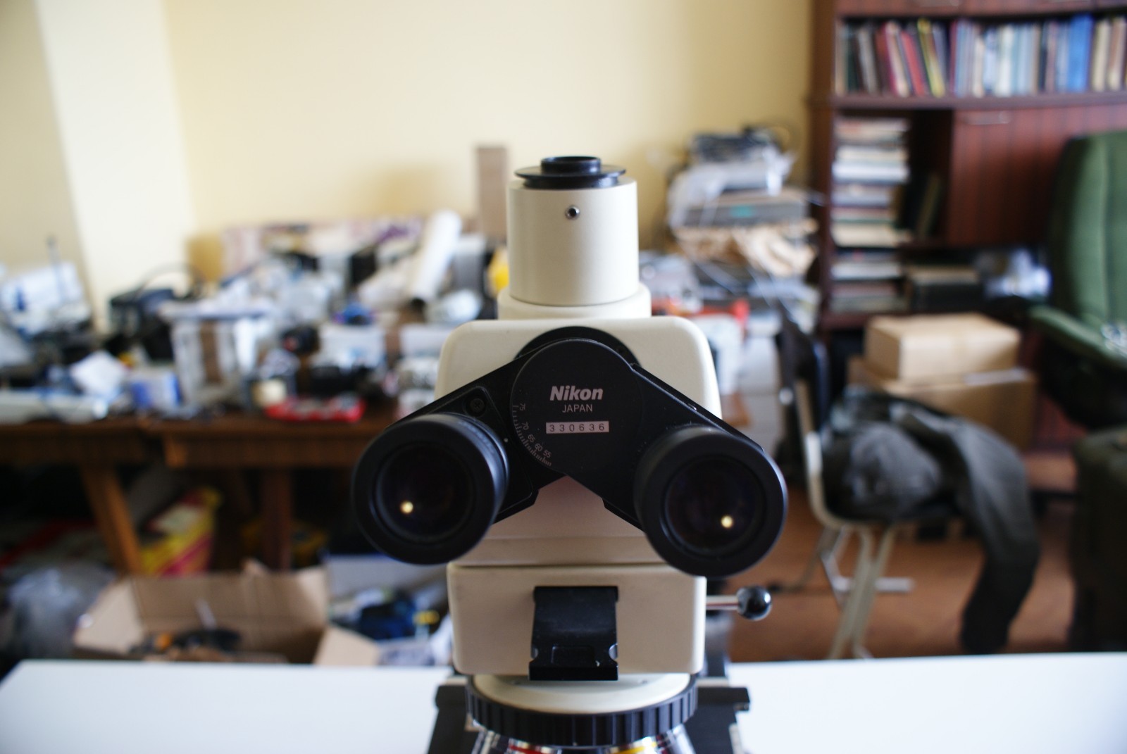 Nikon Optiphot T-100 Microscope 100 + CF Plan 2.5x, 5x, 10x, 20x, 50x ...