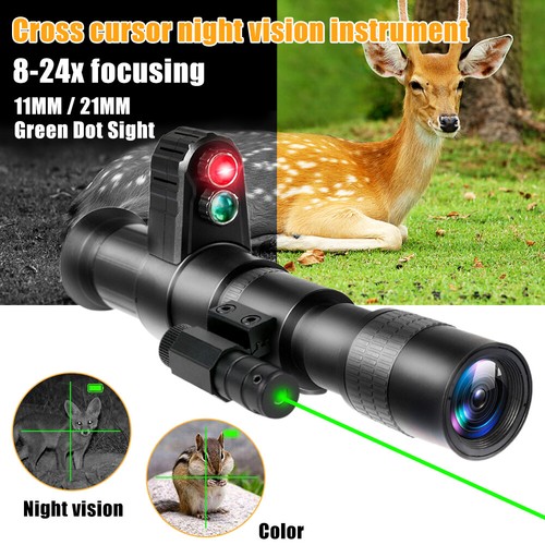 500M Cross Cursor Digital Night Vision Monocular 8-24X Zoom 850nm ...