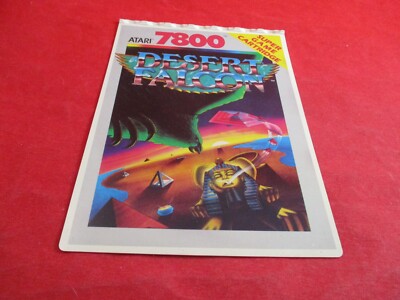 Desert Falcon Atari 7800 Video Game Vidpro Promo Display Card ONLY | eBay