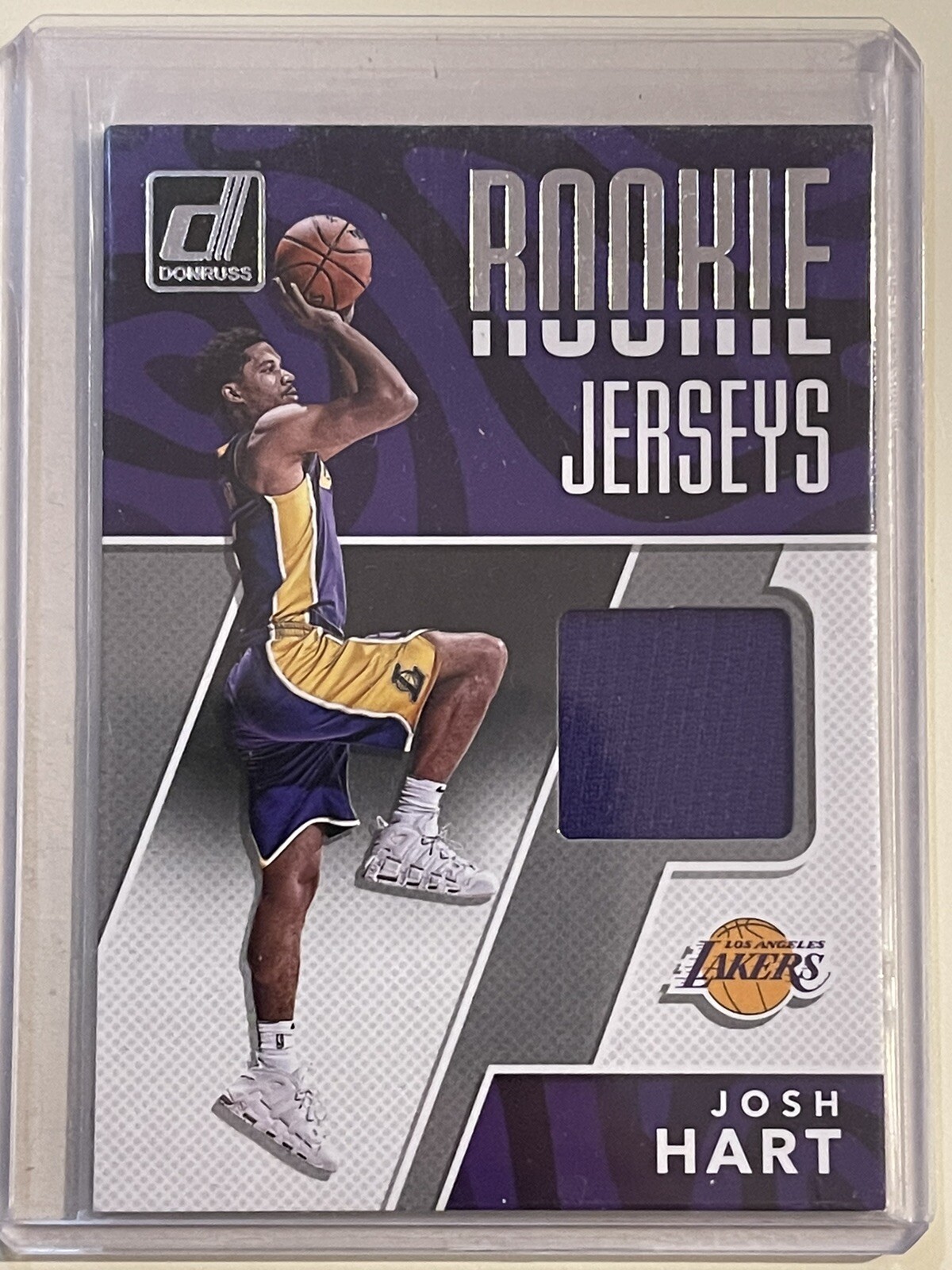2017/18 DONRUSS JOSH HART ROOKIE JERSEY CARD RC LOS ANGELES LAKERS C ...