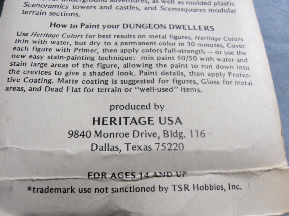 HERITAGE DUNGEON DWELLERS D&D MINI #1255 - PIXIES (RARE / STILL FACTORY ...