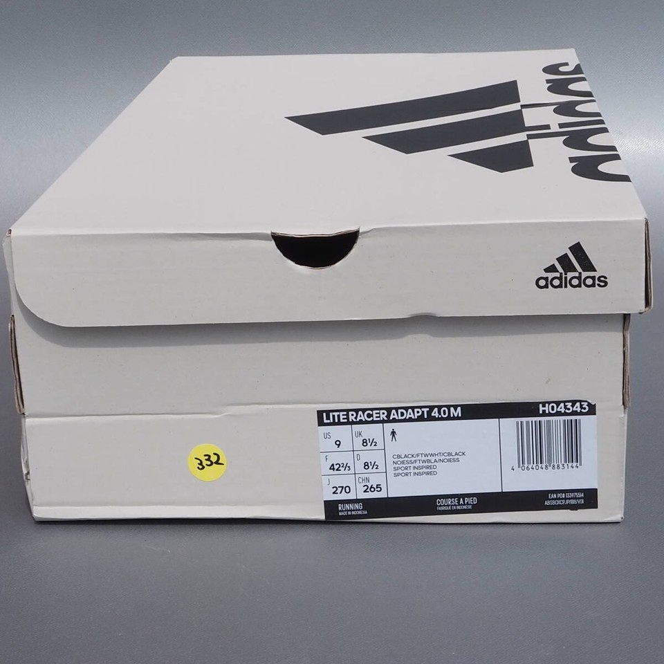 2023 Adidas Lite Racer Adapt 4.0 M Cblack Ftwwht Cblack H04343 Sneaker ...