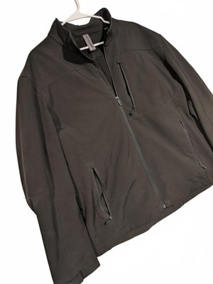 Weatherproof Softshell Black Full Zip Outdoor Jacket Chest Pocket Mens ...