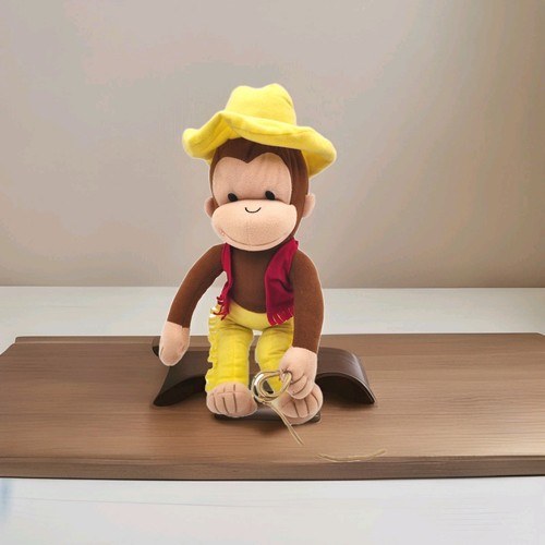 Curious George Cowboy with Yellow Hat Kellytoy 2012 Plush PBS | eBay