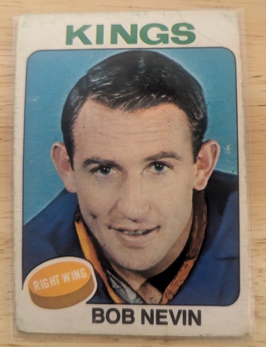 1975-76 O-Pee-Chee Kings Hockey Card #123 Bob Nevin | eBay
