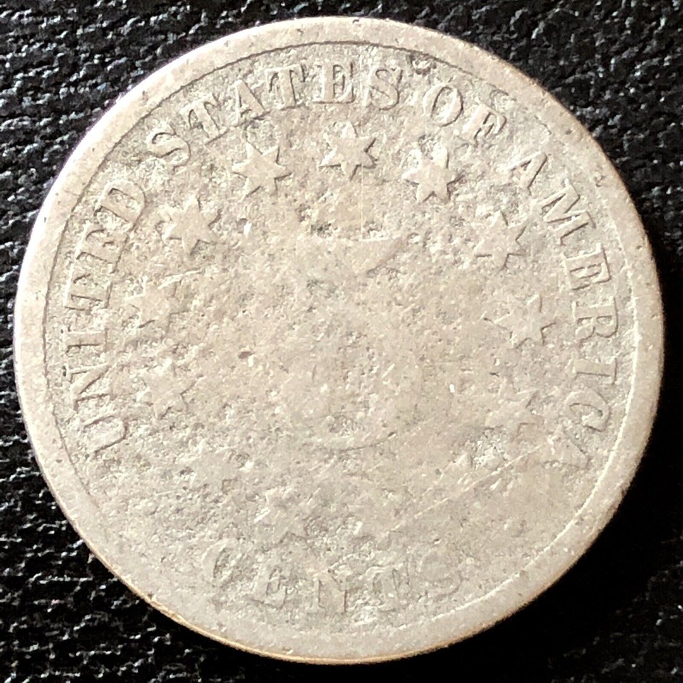 1882 Shield Nickel 5 Cents 5c Circulated RARE #16616 | eBay