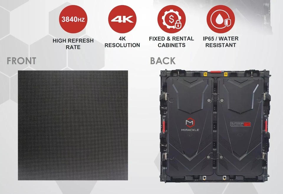 NovaStar LED Video Wall Panel Screen P5 Indoor/Outdoor- 6 PANEL 3x3 ft ...