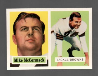 1994 Topps Archives 1957 Mike McCormack Cleveland Browns #3 Near Mint ...