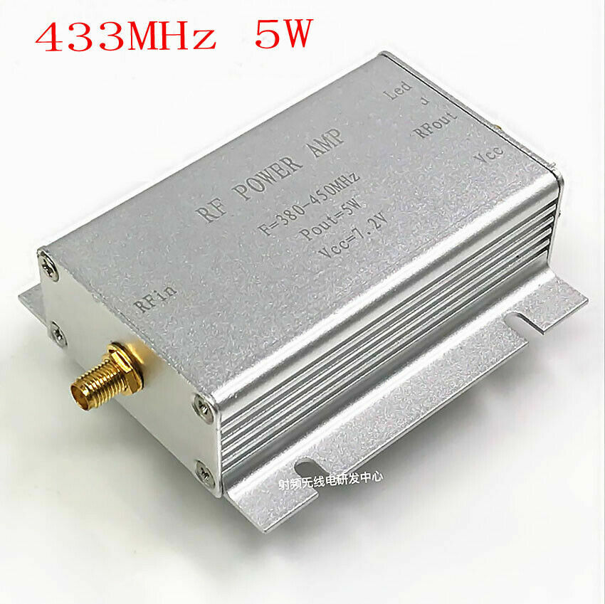 433MHz RF Power Amplifier 433MHZ 5W 7.2V For 380 - 450MHz Wireless ...