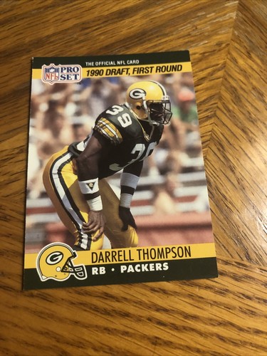 1990 Pro Set Football Card #687 Darrel Thompson Green Bay Packers ...