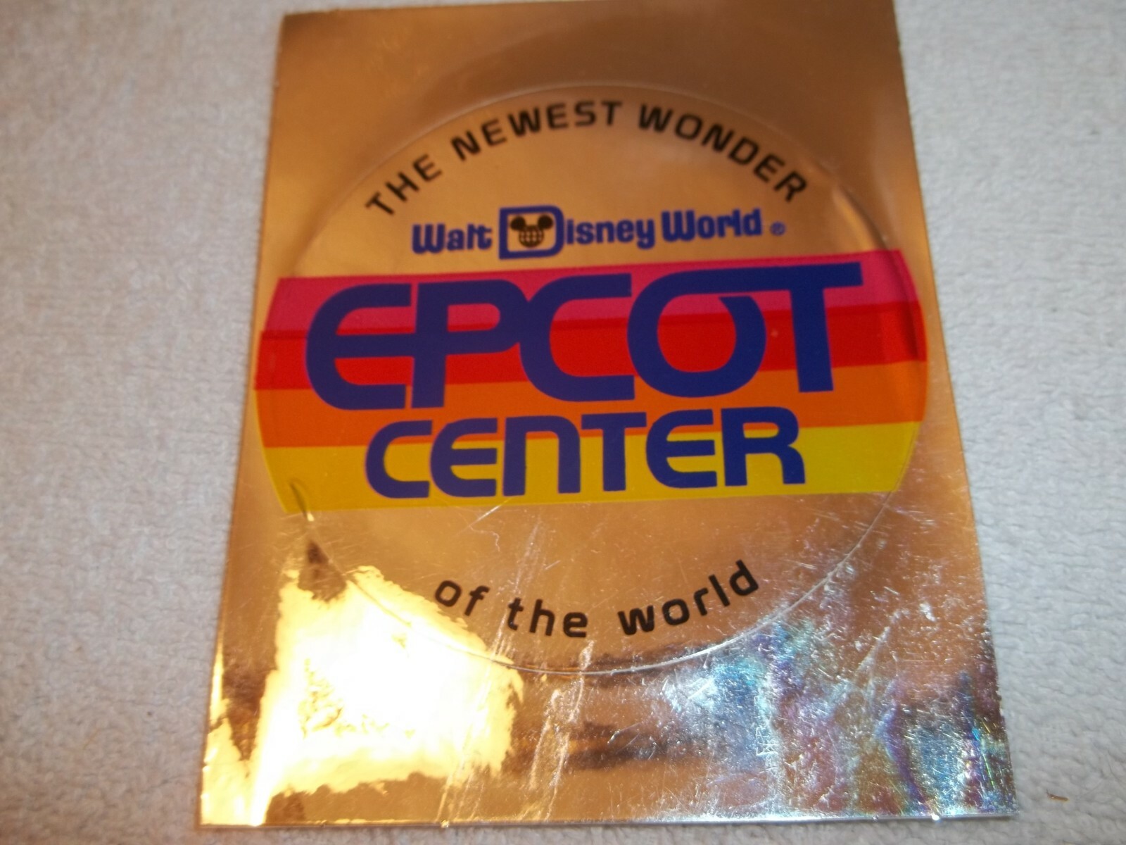Vintage Walt Disney World Epcot Center Newest Wonder Of The World ...