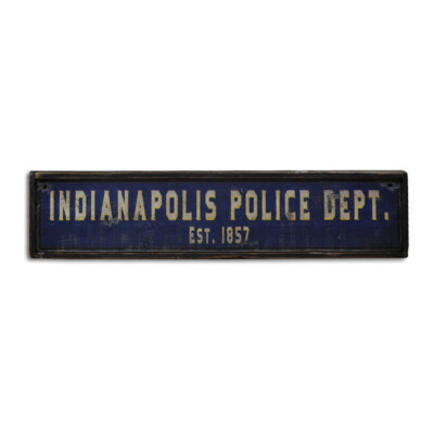 Custom Police Department Sign - Rustic Hand Made Vintage Wooden Sign | eBay