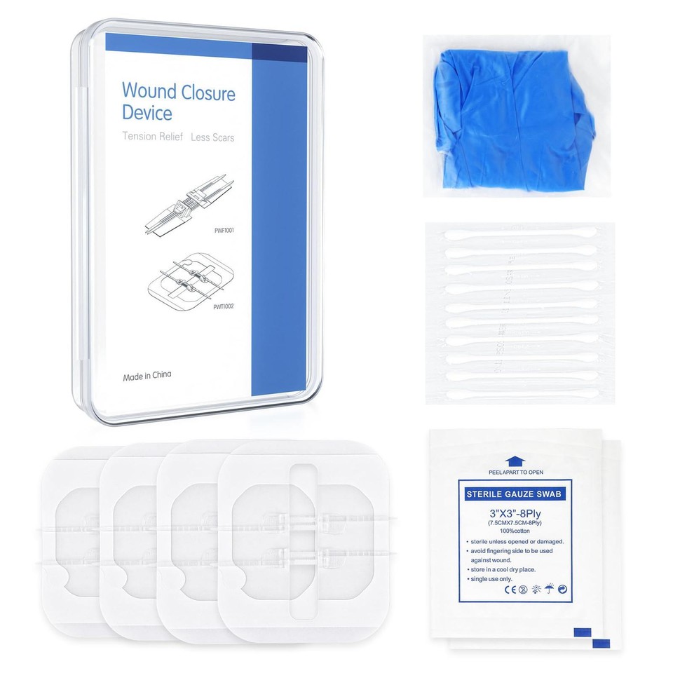 Zip Wound Closure Kit Device, Butterfly Bandages, Surgical Quality, Em ...