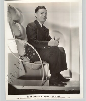 Actor & Comedian BENNY BAKER PARAMOUNT Pictures 1936 Press Photo ...