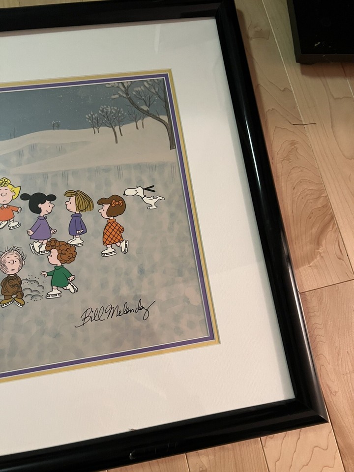 🎄 Charlie Brown Christmas Bill Melendez Signature Peanuts Cel The Great ...
