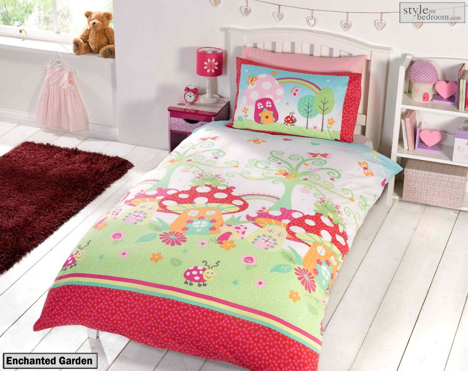 Kids Childrens Boys & Girls Single Bed Character Duvet Quilt Cover ...