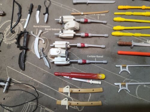 Lot Of 95 Vintage Action Figure Star Wars GI Guns Missiles Weapons 80s ...