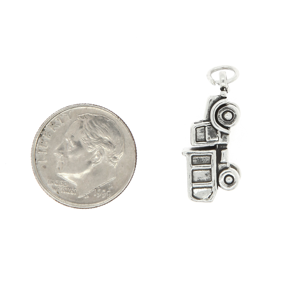 Sterling Silver 3D Dump Truck Vehicle Charm or Pendant | eBay