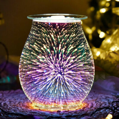 Aroma Electric Wax Melt Burner Firework Glass Lamp Night Light Diffuser ...