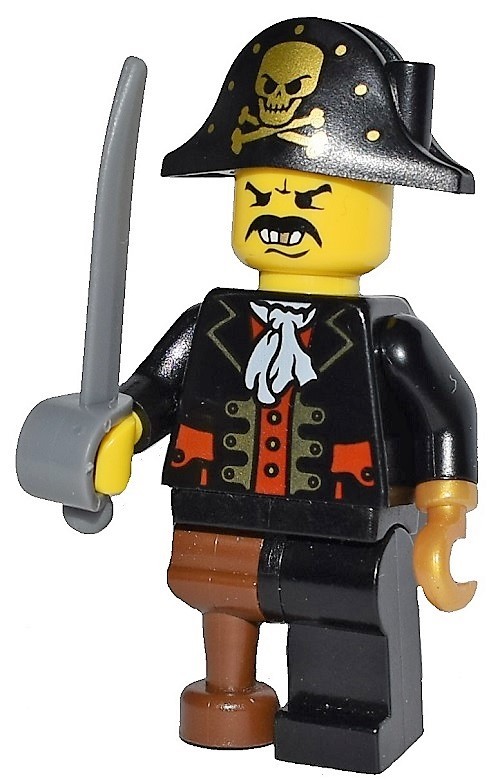 ☀️NEW LEGO Collectible Minifigure Pirate Captain Hook Peg Leg Minifig ...