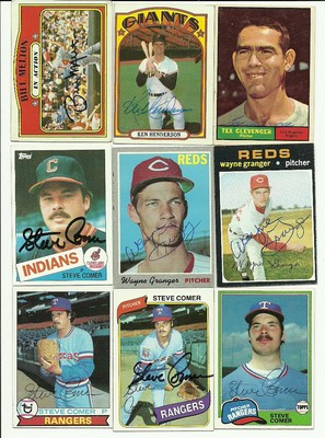 Signed 1980 Topps Steve Comer card #144 Rangers | eBay Australia