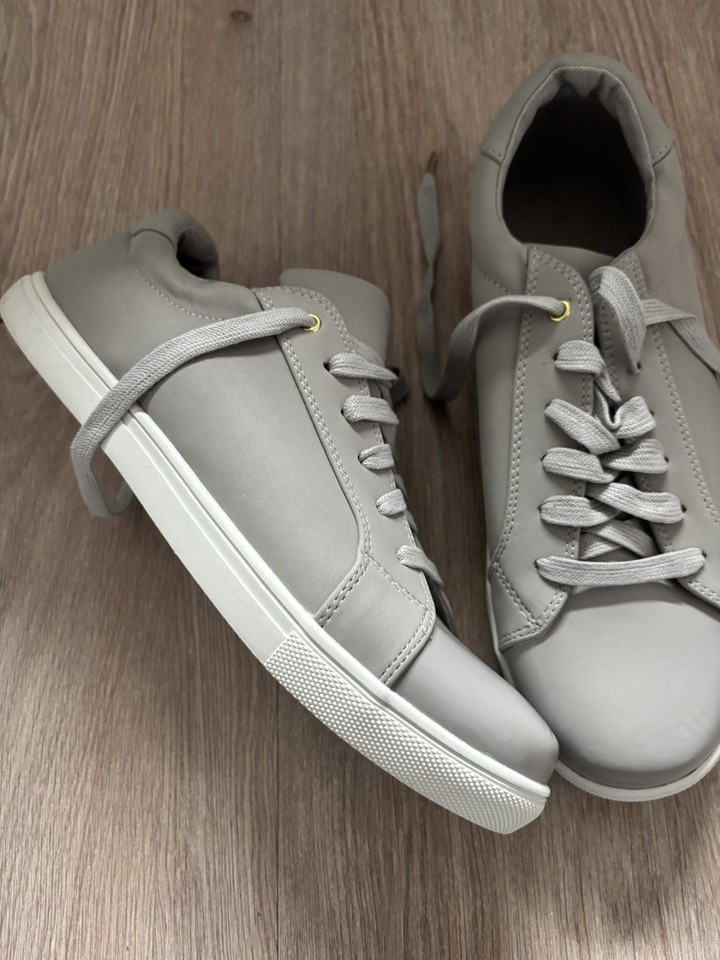 Oasis Ladies Grey Lace Up Trainers Size 7 Brand New | eBay UK