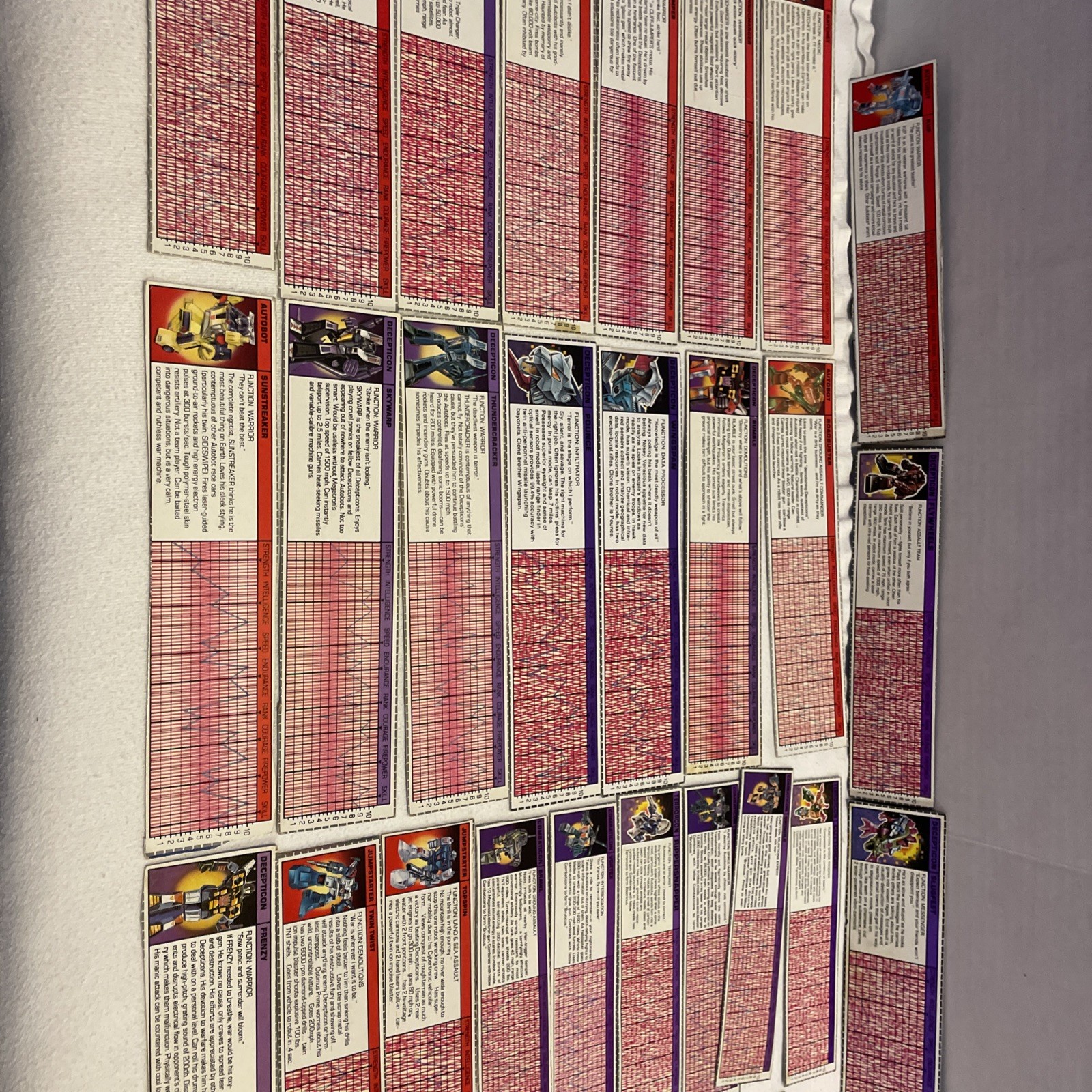 Transformers G1 Tech Spec Lot Of 30 Skywarp Thundercracker And Others ...