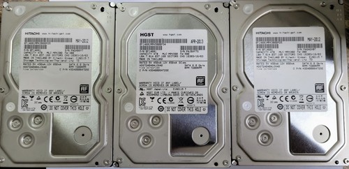 Lot of 3 HGST 4TB 64MB Cache 7200RPM SATA 6.0Gb/s 3.5" Internal ...