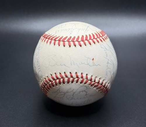 1975 Texas Rangers Team Signed Autograph MacPhail OAL Baseball Billy ...