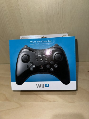 Nintendo Wii U Pro Controller OEM Black Brand New Factory Sealed ...