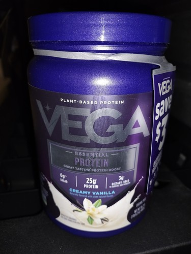 VEGA Essentials PLANT Based PROTEIN Powder VANILLA Vegan 16 Oz DRINK ...