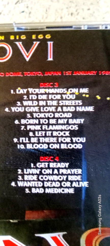 BON JOVI Rare NEW 4 CD 1988 '89 New Year's TOKYO 2 shows NEW JERSEY ...