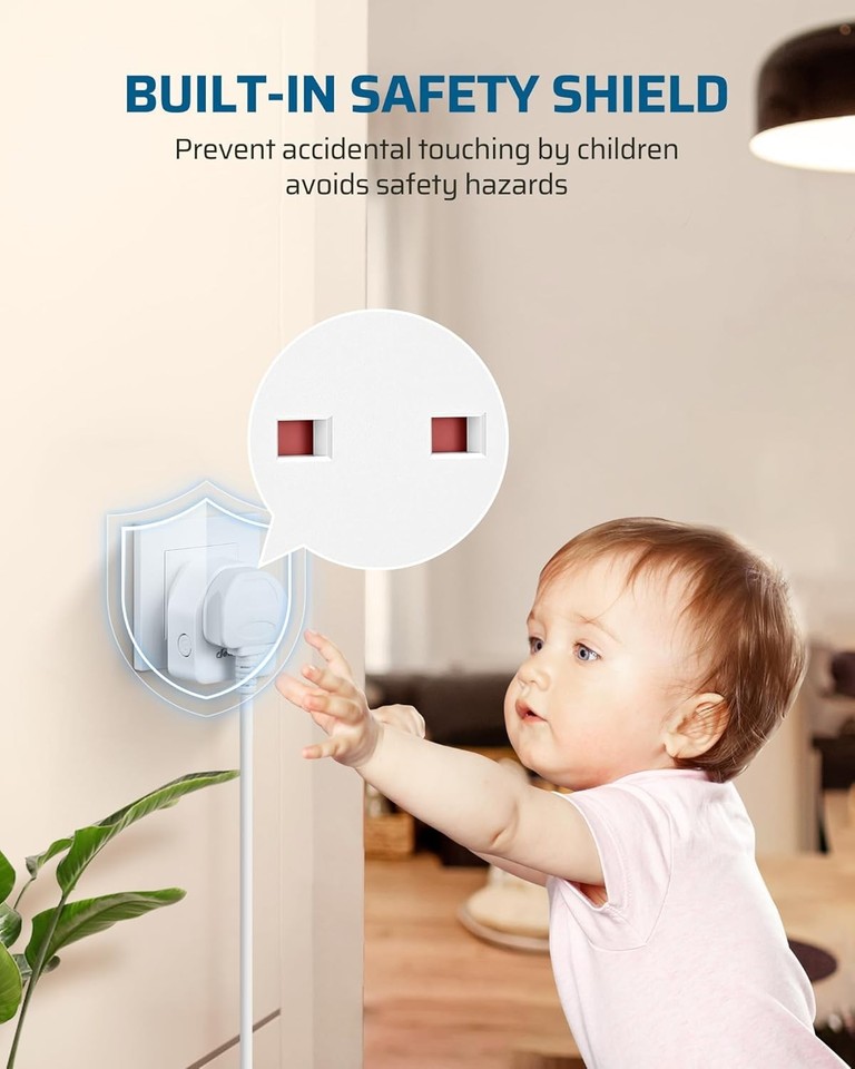 30M Remote Control Plug Socket - Programmable 13A/3120W Wireless Light ...