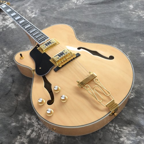 Custom Left-handed ES-178 Electric Guitar Archtop Nature Jazz Hollow ...