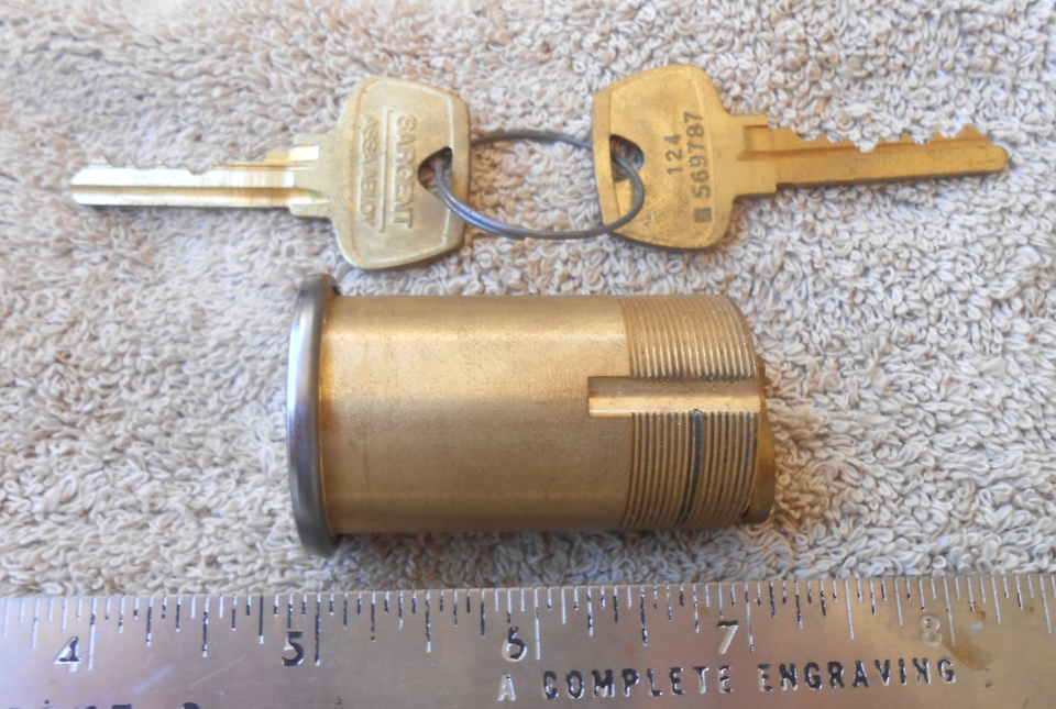 New ASSA ABLOY Mortise Cylinder 2 " 6 pin Sargent "LA" keyway | eBay