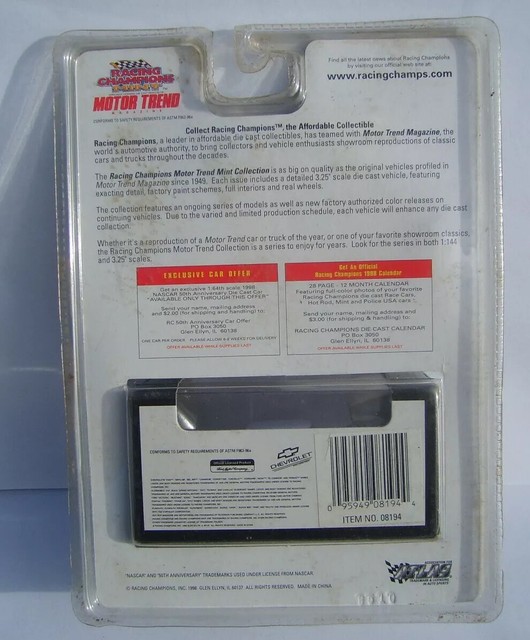 Racing Champions MINT Motor Trend 1957 Ford Ranchero 1 of 19 998 for ...