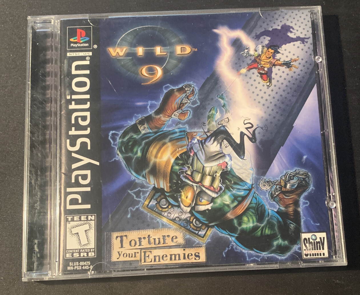 Wild 9 TORTURE YOUR ENEMIES Sony PlayStation 1 1998 PS1 GAME CIB w ...