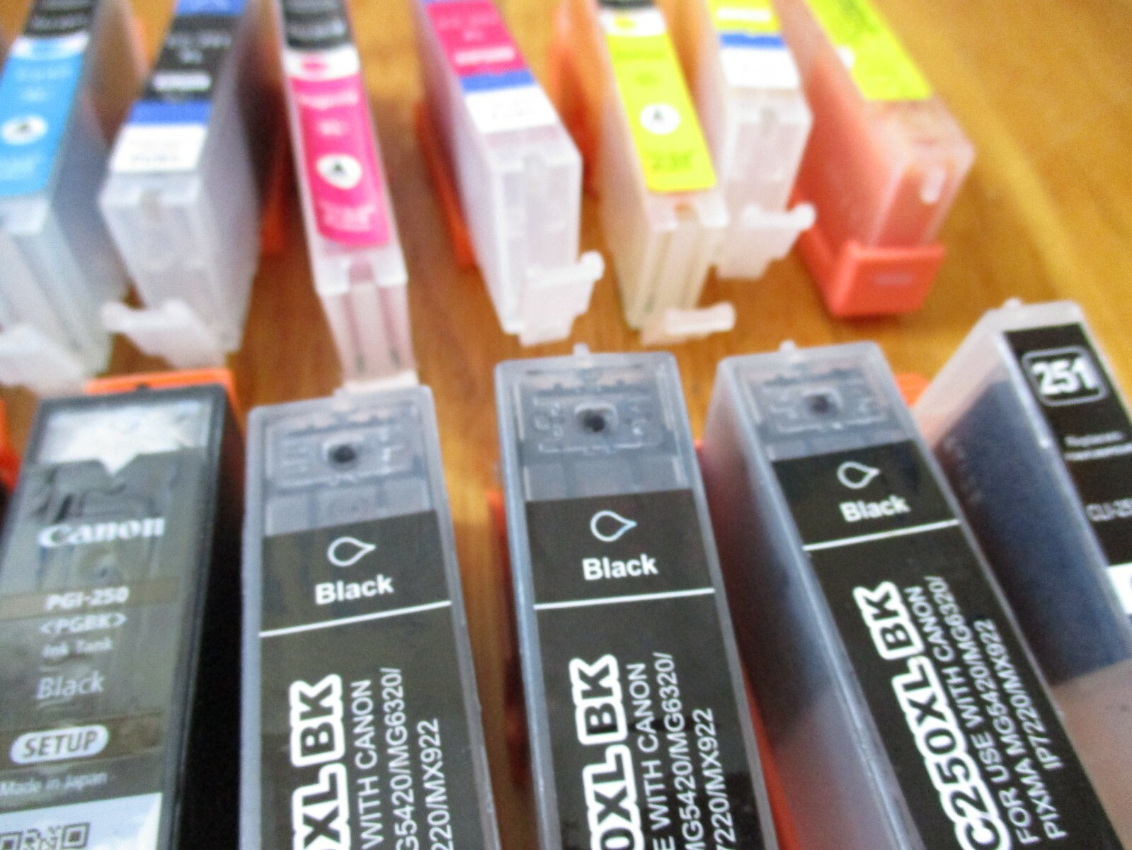 empty ink CARTRIDGE LOT Canon Pixma MX922 MX722 IP7220 refill printer ...