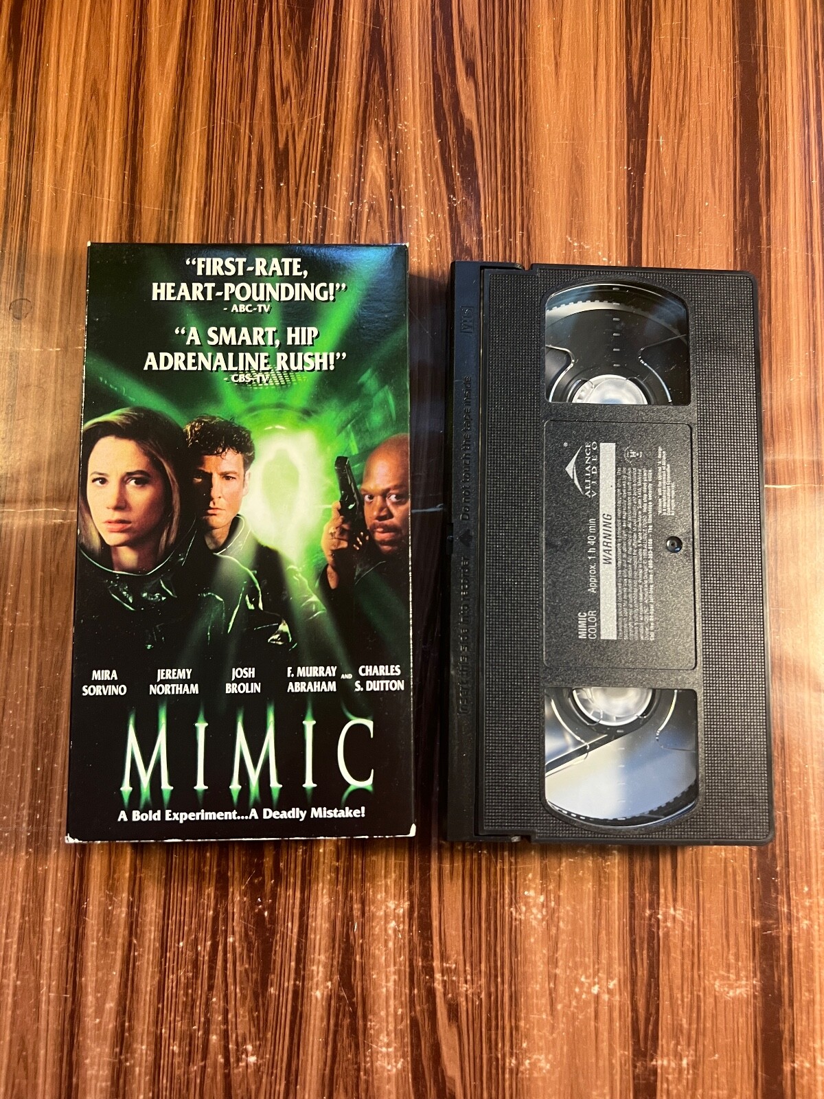 Mimic VHS 1998 Horror Sci-Fi Thriller Action Movie Mira Sorvino Josh ...