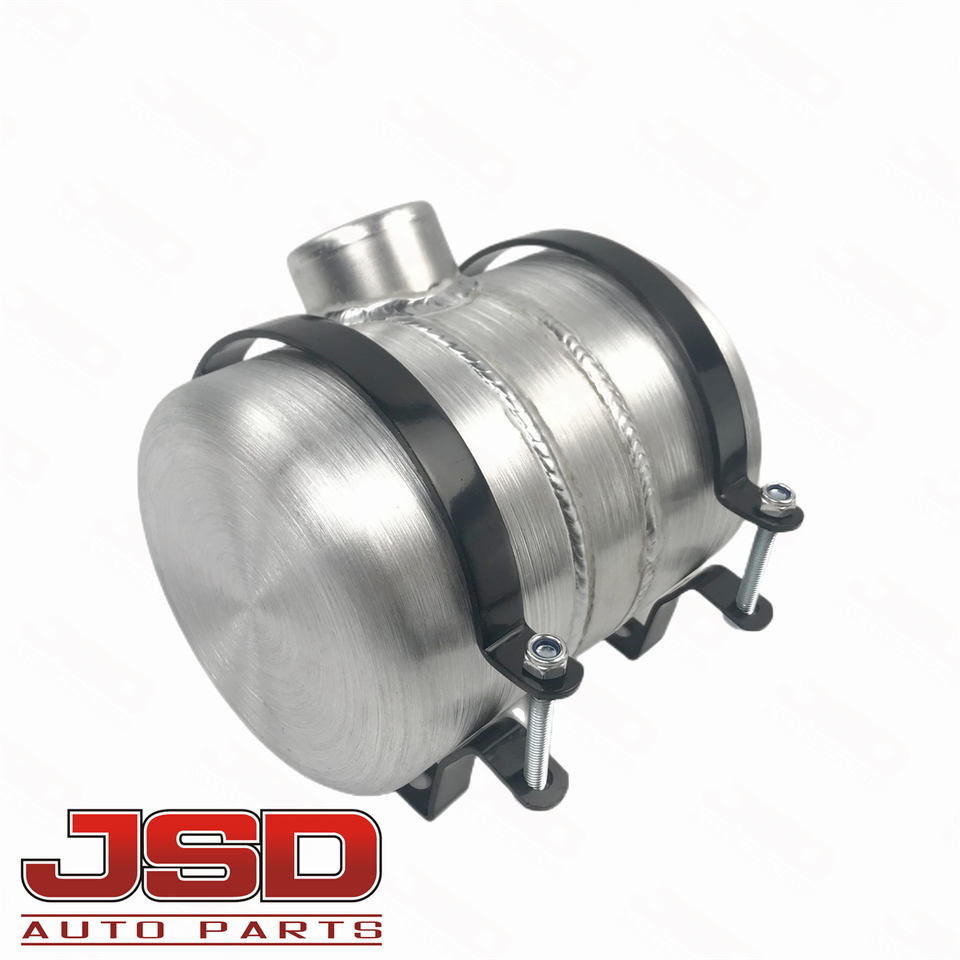 Universal 6'' x 8'' 3/4 Gallon 1/4'' NPT Spun Aluminum Round Gas Tank ...