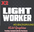 Lightworker Spiritual Car Window Decal Bumper Sticker Angel Tarot ...