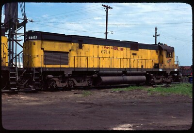 Original Rail Slide - CNW Chicago & North Western 6714 Escanaba MI 5-17-1977 | eBay