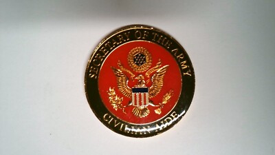 CHALLENGE COIN SECRETARY OF THE ARMY CIVILIAN AIDE TURHAN ROBINSON ...