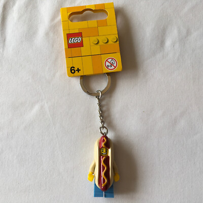 Lego Hot Dog Guy Keyring Keychain Figure 853571 Official "NEW" | eBay