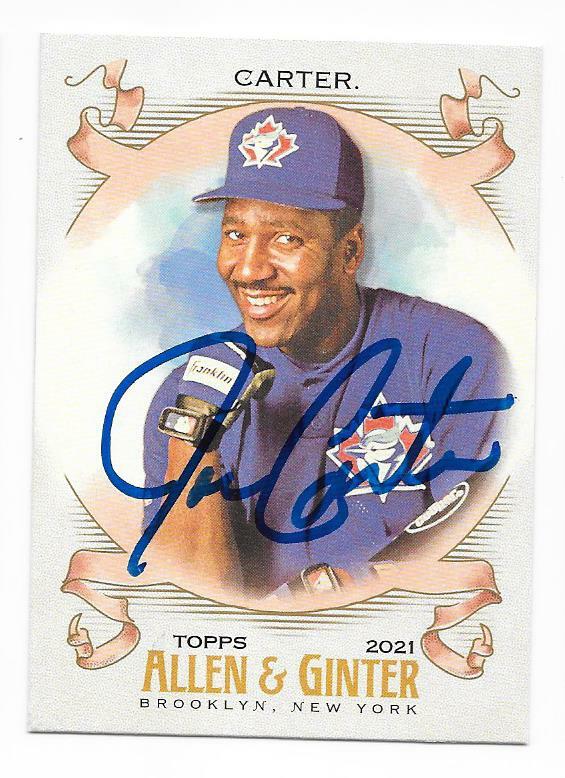 JOE CARTER 2021 TOPPS ALLEN & GINTER AUTOGRAPHED SIGNED #17 TORONTO ...