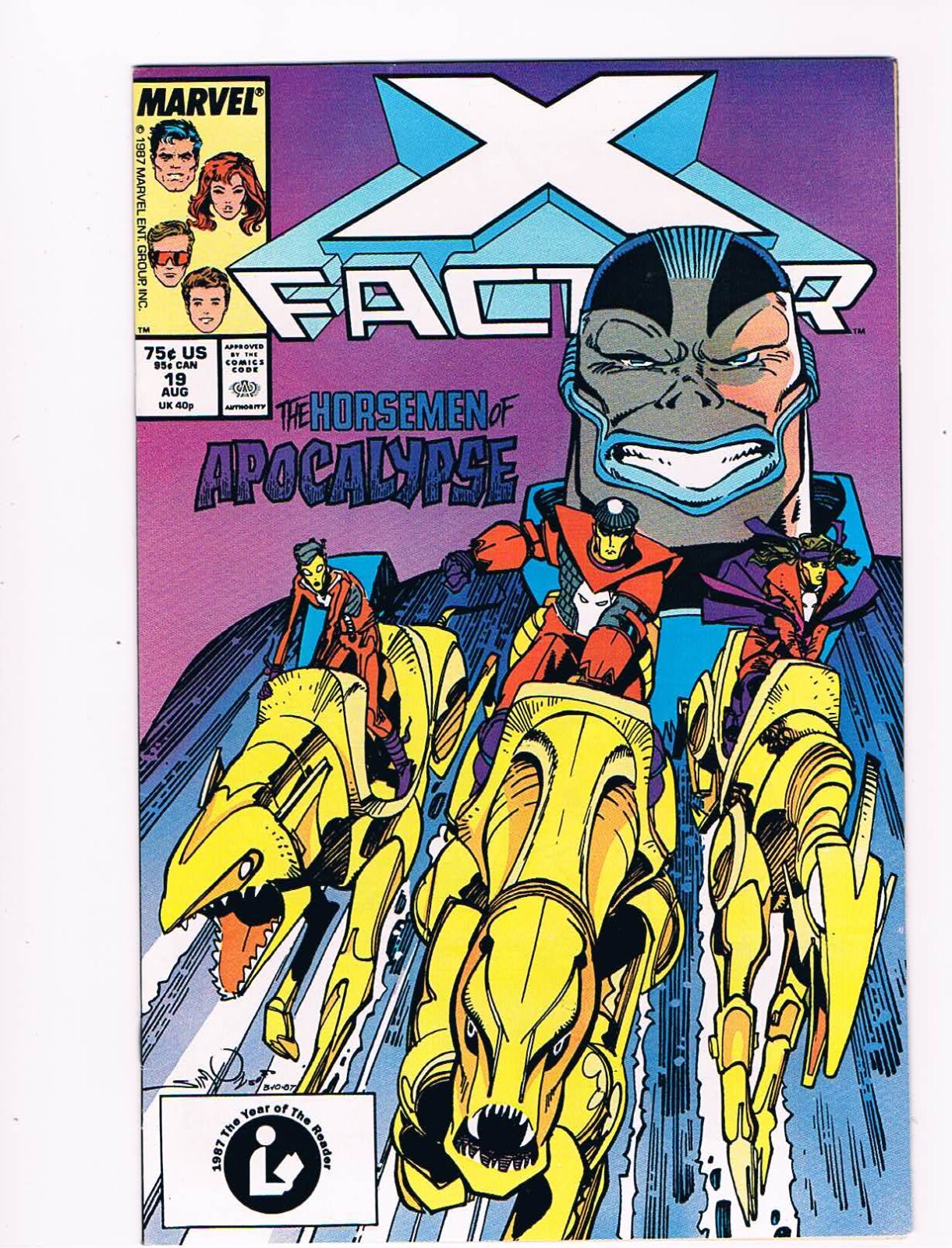 X-Factor #19 - 2nd full Horsemen of Apocalypse, Walt Simonson; Marvel ...