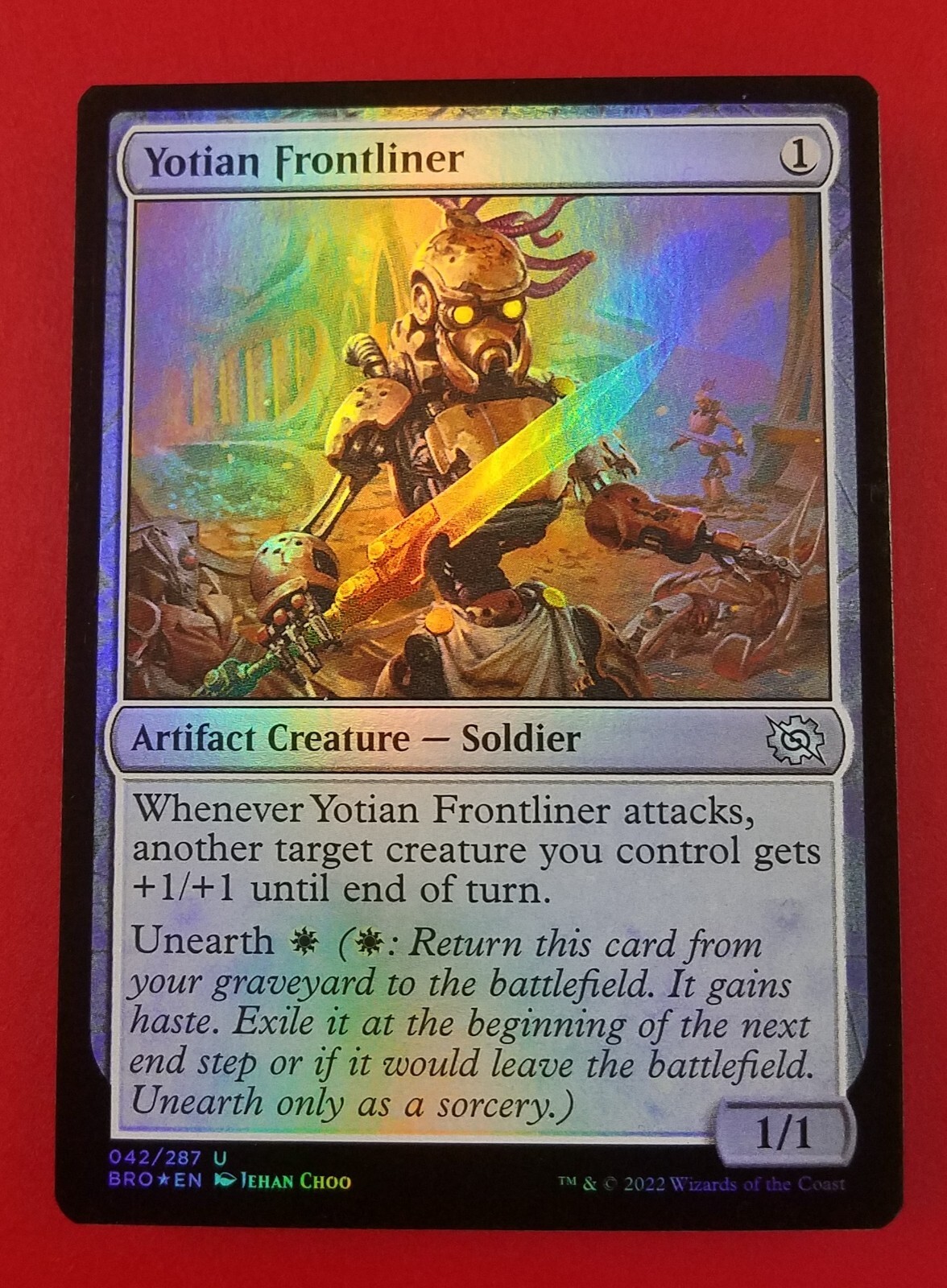 1x Yotian Frontliner | FOIL | The Brothers' War | MTG Magic Cards | eBay
