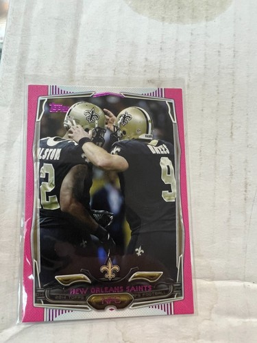 New Orleans Saints 2014 Topps Football BCA Pink Card #99 Serial #002/ ...