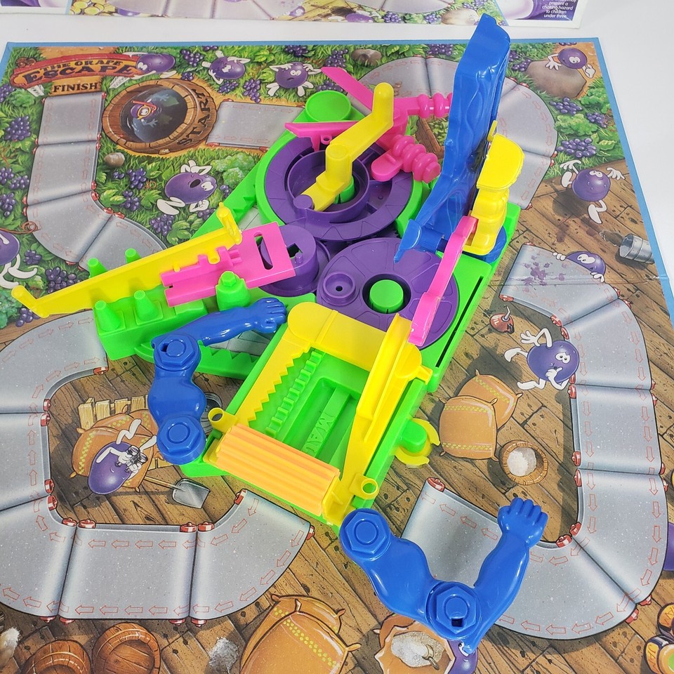 Vtg 1992 Parker Brothers Grape Escape Board Game No Goop or ...